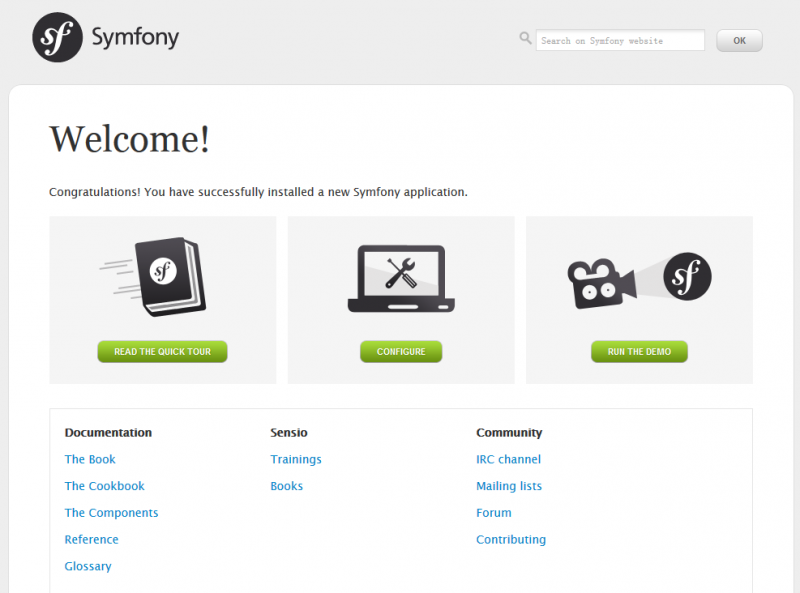Symfony2实战入门信息录入2symfony安装 Symfony中文教程